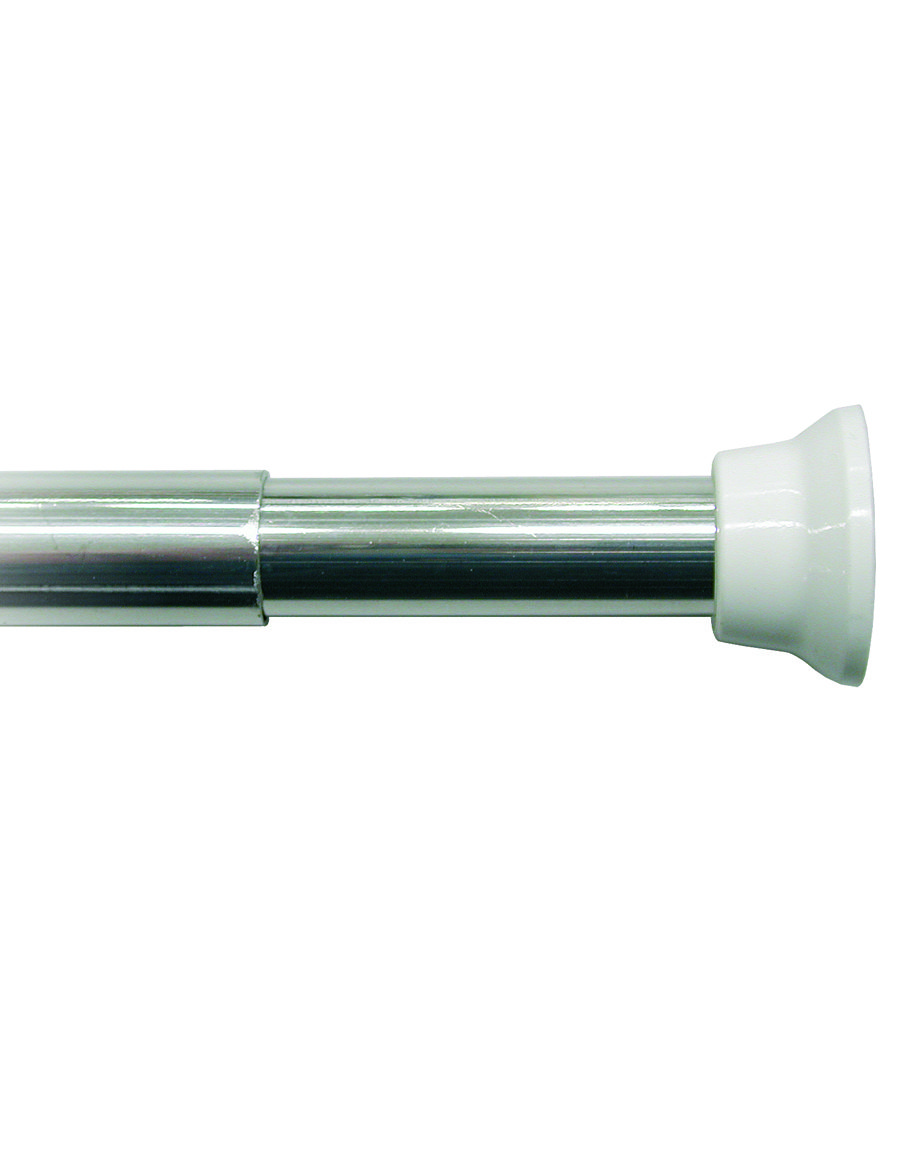Shower curtain rod painted aluminum, adjustable Ø20 mm, steel ...