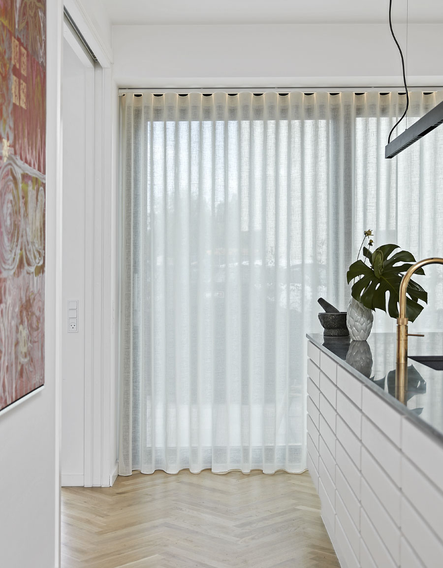 Curtain Rail Superellipse With Led Lights Ceiling Mounting Made To ...