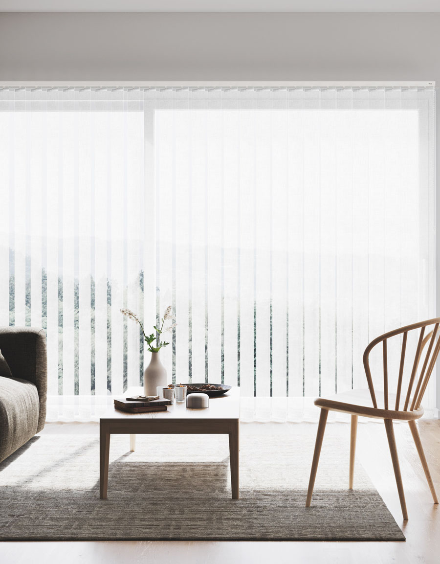 Vertical Blind Opti Pro, Screening Fabric Opal - hastahome.com