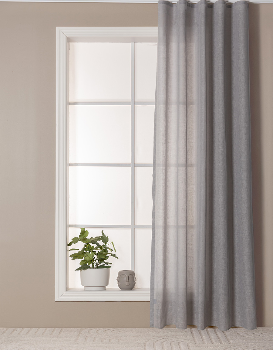 Curtain Saga, Grey - hastahome.com